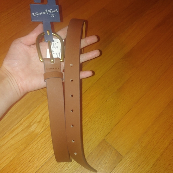 Universal Thread | Accessories | Medium Brown Bounded Leather Belt ...